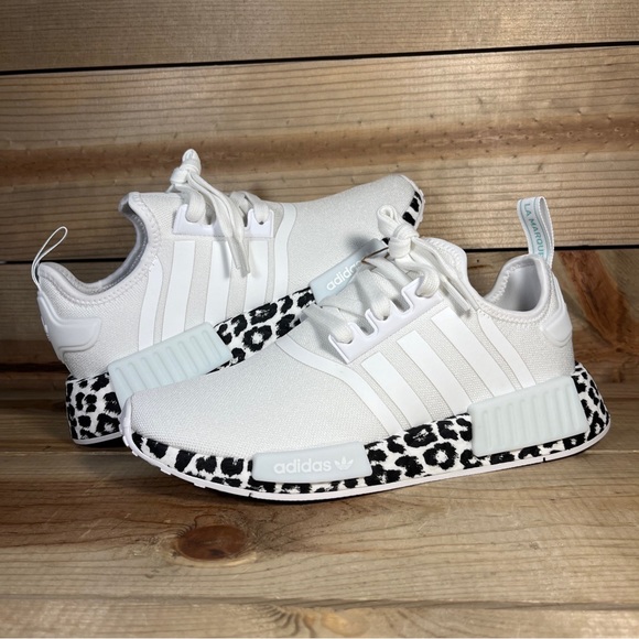 adidas | Shoes | New Womens Adidas Nmdr Leopard Print White Black ...